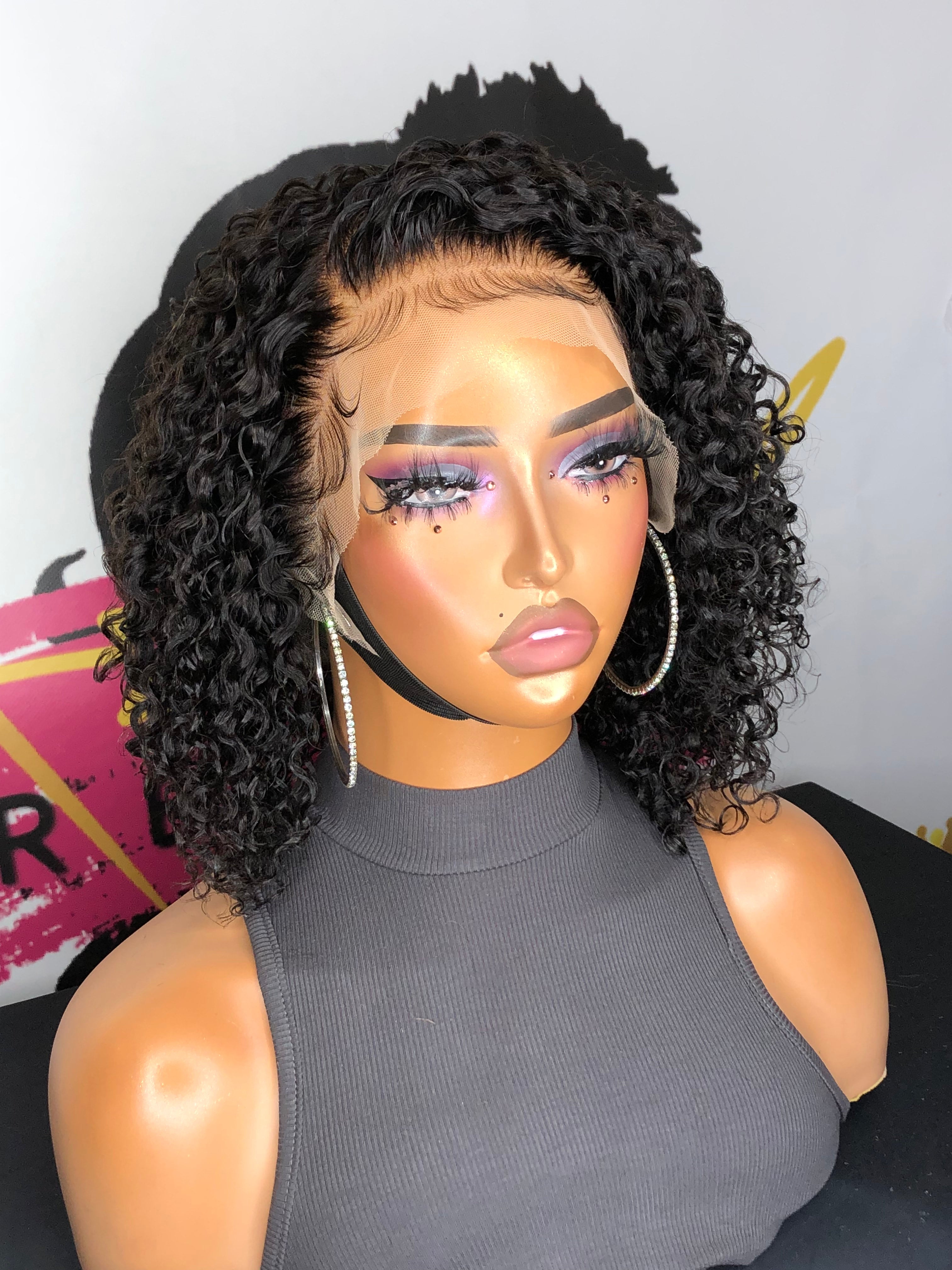 Italian curly transparent lace front unit (preorder) | Blessed Hands ...